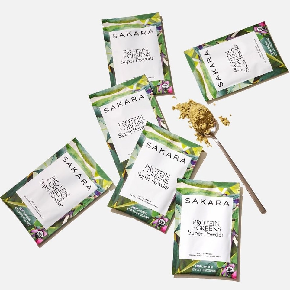 Sakara Protein + Greens Super Powder 30 Servings - Organic Protein ...