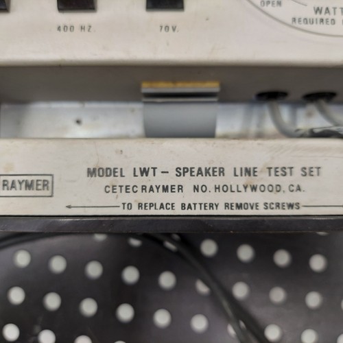 Vintage Raymer University Sound LWT Speaker Line Test Set | eBay
