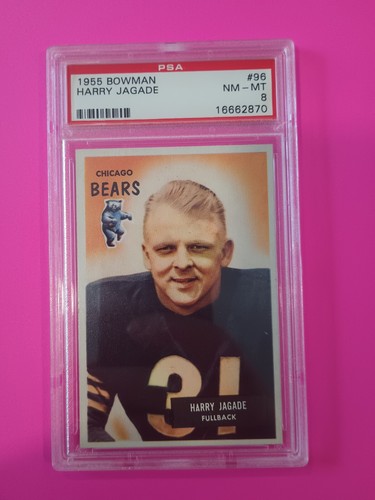 1955 Bowman Football #96 Harry Jagade PSA 8 Bears Centered | eBay