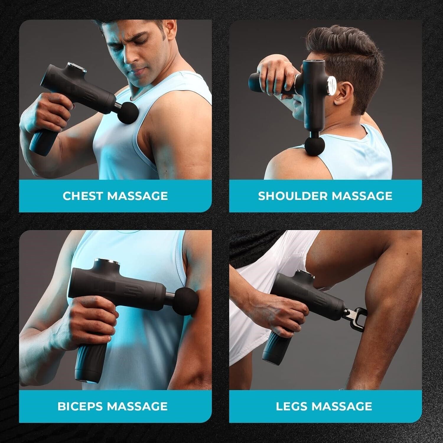 Massage Gun |Body Massager |Touch Display- Percussion Gun Back Massager ...