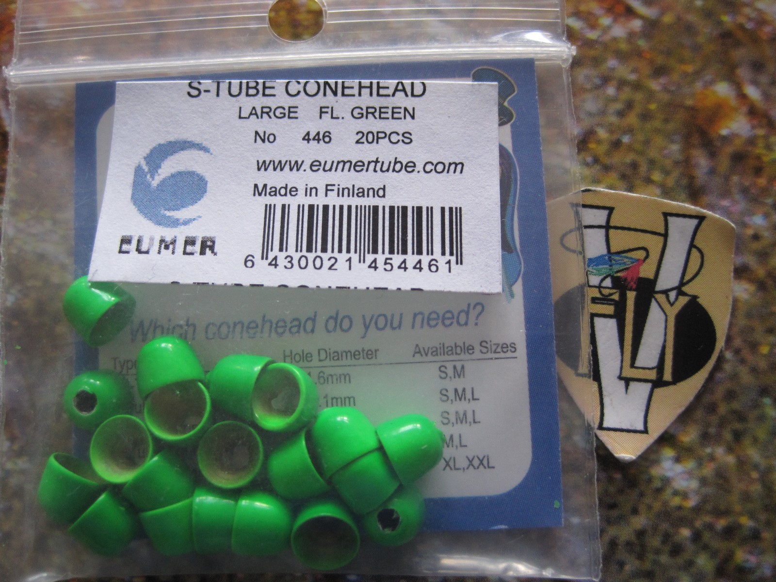 Eumer Packs of 20 Brass Salmon Tube Fly Coneheads for Fly Tying All ...