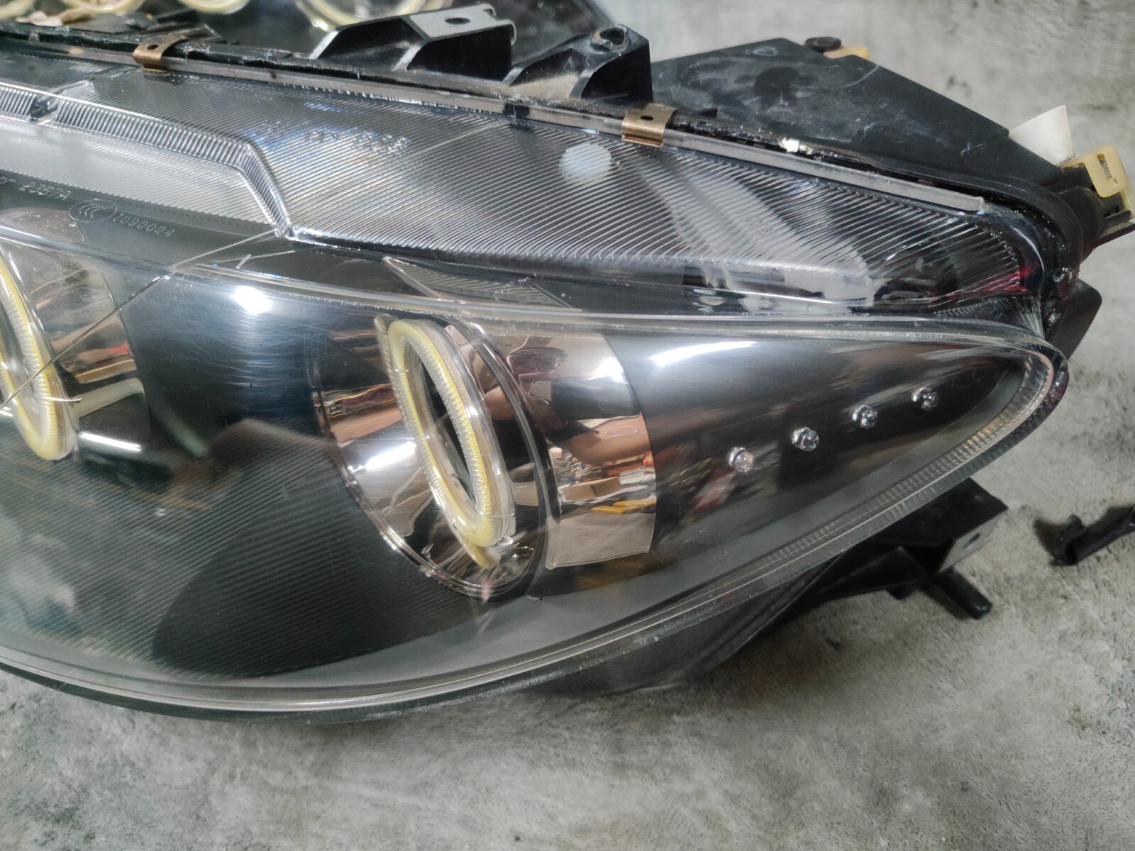 2003-2008 Mazda6 Mazda 6 Atenza GG GY LED Ring Xenon HID Head Lights ...