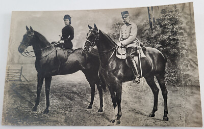 C 1890 RPPC AUSTRIA EMPRESS ELISABETH SISI SIDE-SADDLE HORSE EMPEROR ...