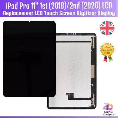 iPad Pro 11" 1st (2018)/2nd (2020) Generation LCD Display Touch Screen ...