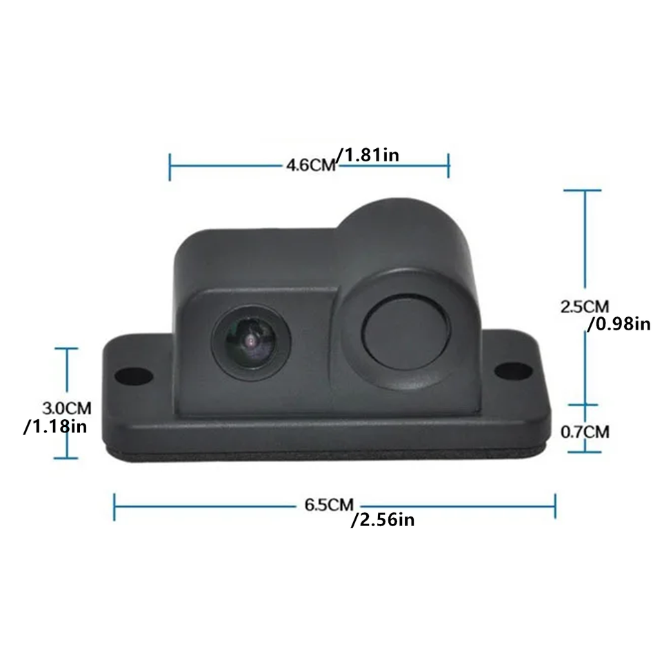 2in 1 Car Parking Reversing Radar Sensor Rear View Backup 170° Camera ...