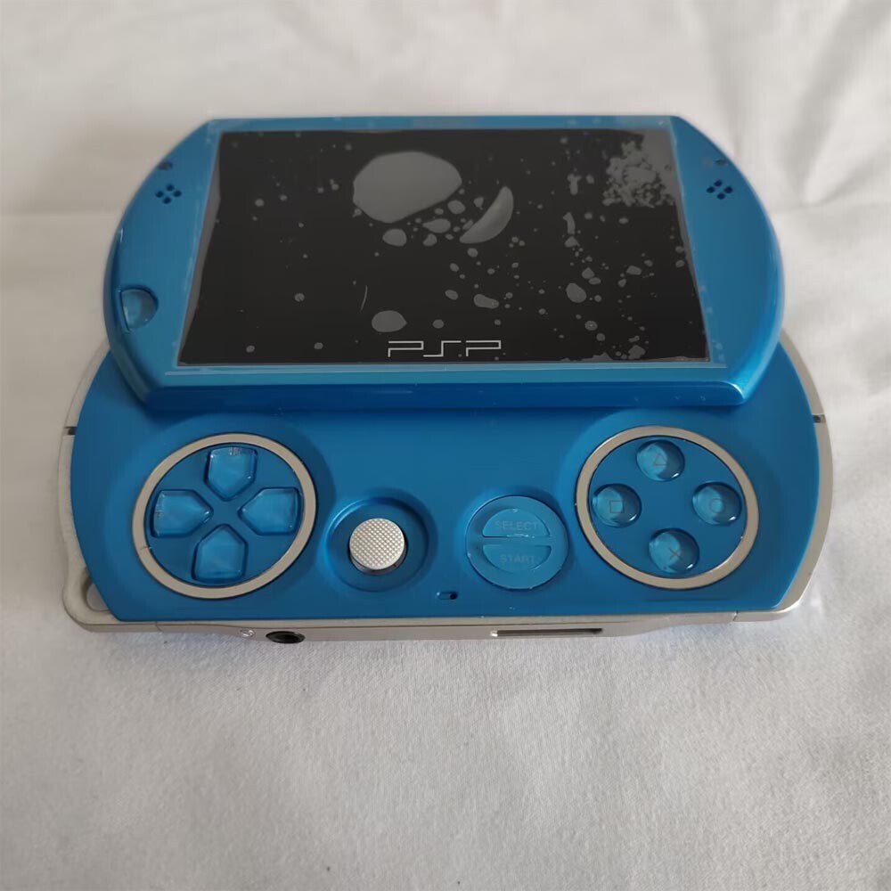 New shell Sony PSP GO console Blue with Charger PSP-N1001 Screen with ...
