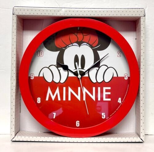 Disney Minnie Mouse Wall Clock Office Home Wall Decor 9.5 Inches | eBay