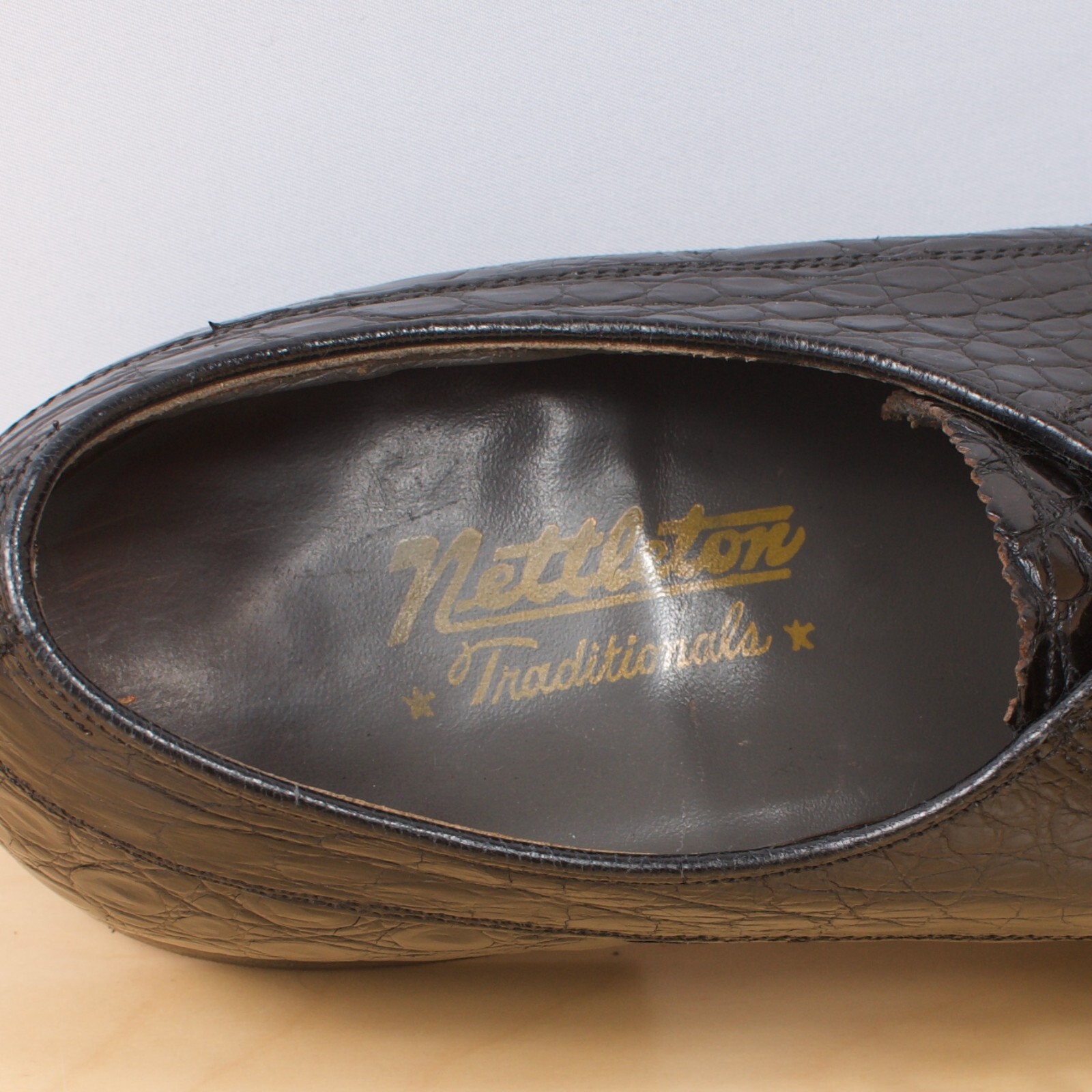NETTLETON ALLIGATOR Split-Toe Norwegian ~1960s Men's Size 8 Amazing ...