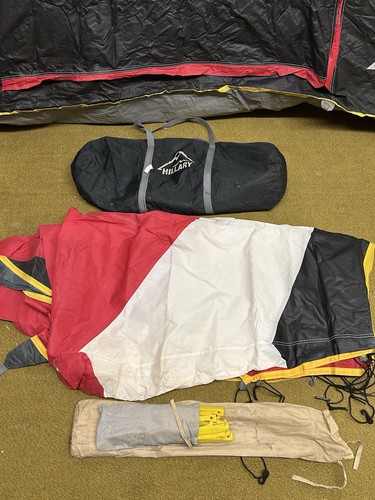 NICE! Sears Hillary Tent Black, Red And Yellow - 4 Person | eBay