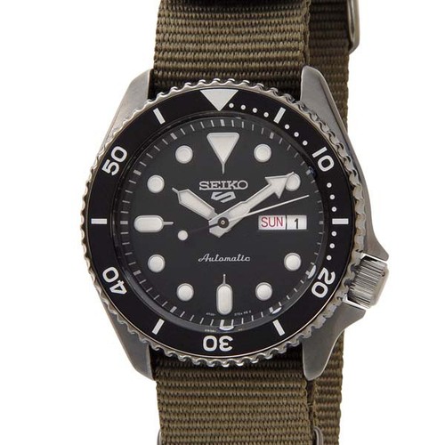 SEIKO 5 Sports SRPD65K4 Black Dial 41mm SS Nylon Automatic Men's ...