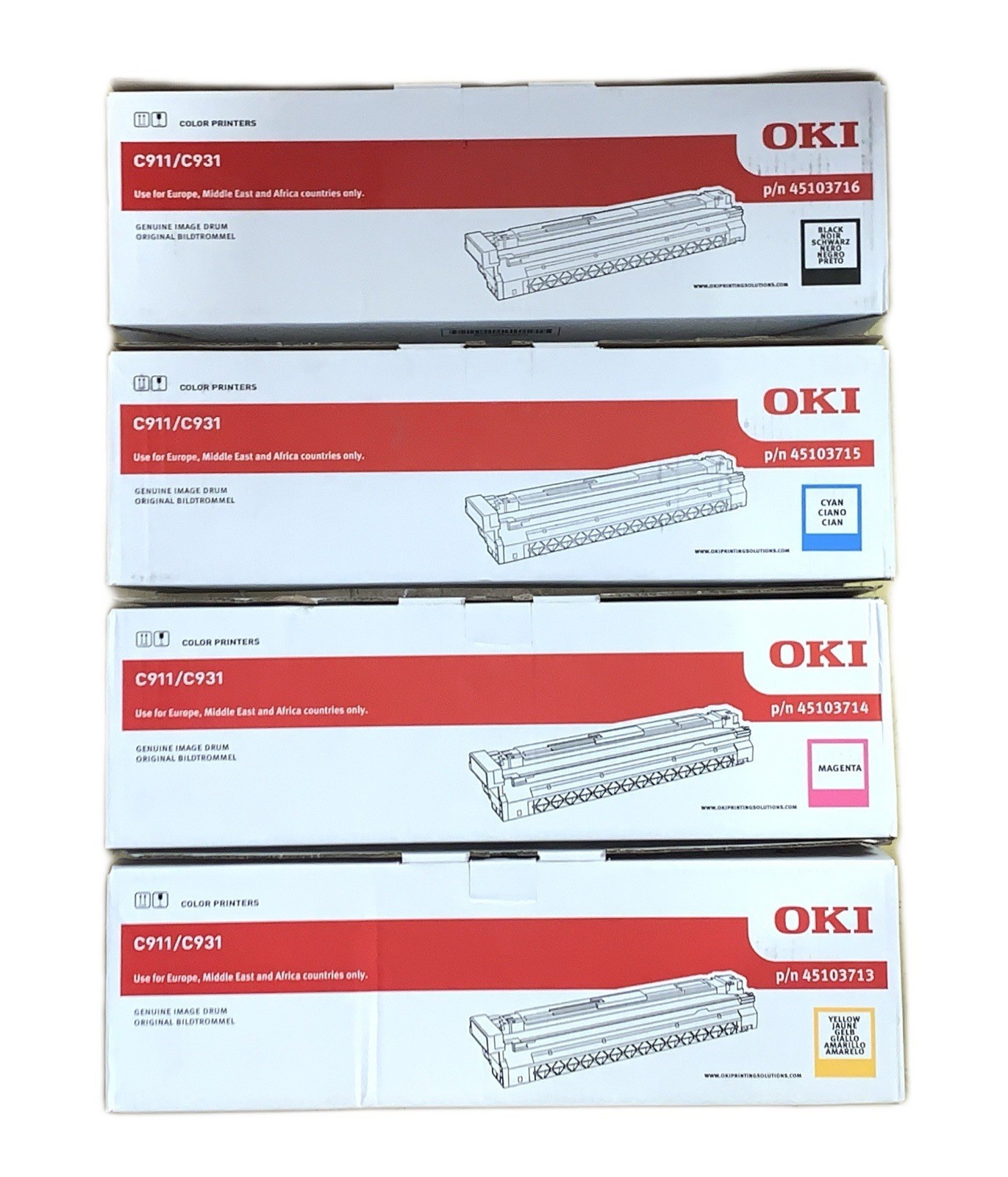 Original Bildtrommel OKI C911 C931 C941 DN / 45103716 - 45103713 Image DRUM | eBay