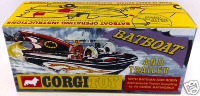 Batman 1966 Corgi 107 Batboat Diecast Model DIY Repro Box Template on ...