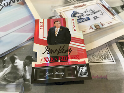 GENE KEADY Auto RED /25 signed 2007 Donruss Elite Extra Edition ...