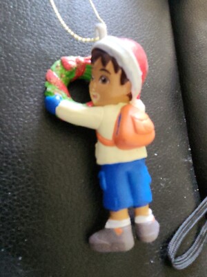 Dora The Explorer Kurt S. Adler Diego Holding Christmas Wreath Ornament ...