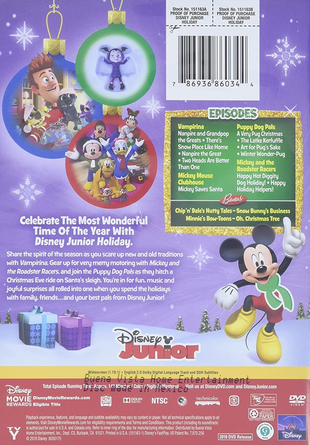Disney Jr. Holiday Compilation (DVD, 2018) for sale online | eBay