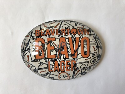 Beavertown Beavo Lager Plastic Oval Pump Tbar Font Badge Fish Eye Lens ...