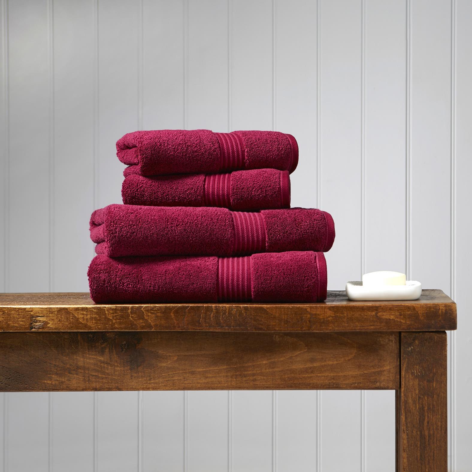 Christy Supreme Hygro Soft Absorbent Bathroom Towel Raspberry Various ...