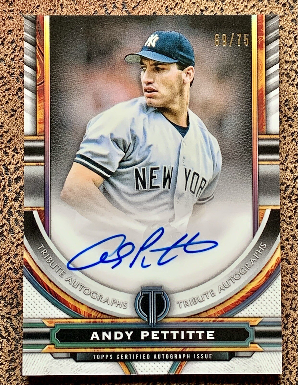 2023 TOPPS TRIBUTE #TA-AP ANDY PETTITTE Autograph #/75 YANKEES ⚾️ HOF ⚾ ...