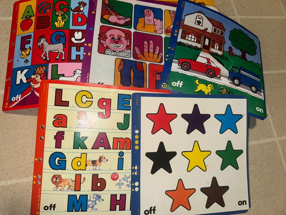 Texas Instruments Touch & Tell Home Library 2 Cartridges & 5 Overlays ...