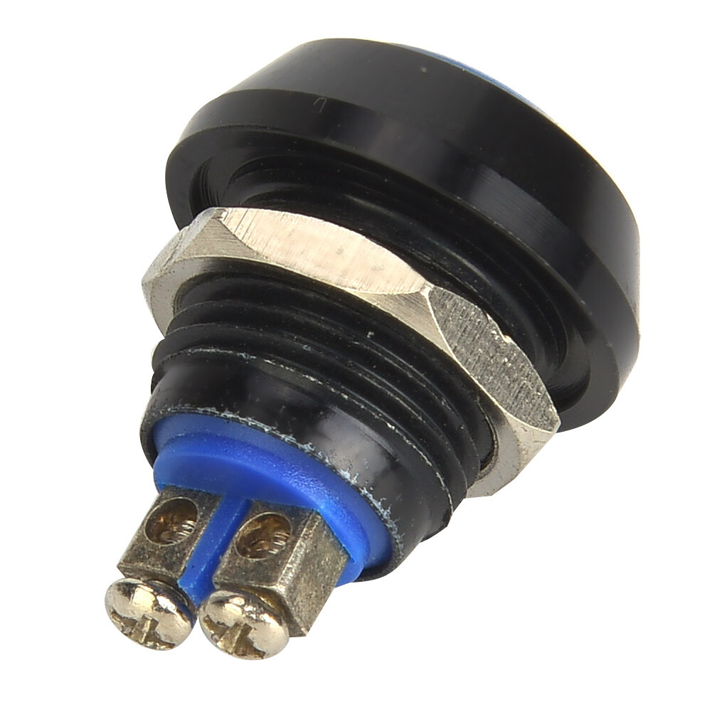 5Pcs Push Button Reset Switch Metal IP65 12mm 3A/250VAC With 5Pcs Nuts ...