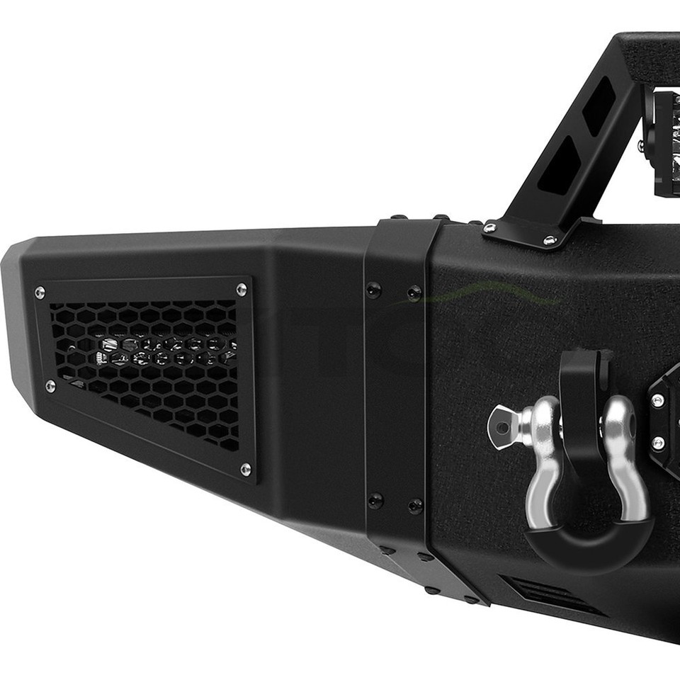 For 2017-2019 Ford F250 F350 F450 Black Texture Front Rear Bumper W ...