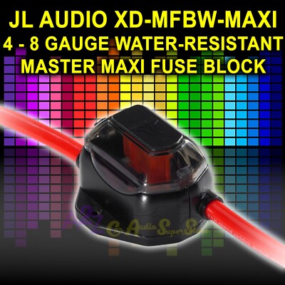 JL AUDIO XD-MFBW-MAXI (90469) 4 TO 8 GAUGE WATER-RESISTANT MASTER MAXI ...
