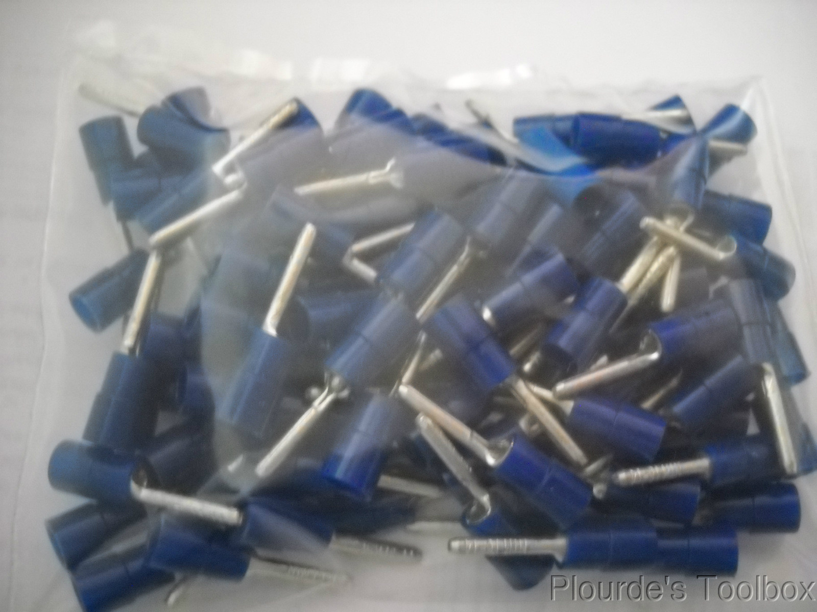 Lot of (100) T&B Sta-Kon 14-16 awg Blue Crimp Terminal Pin Connector ...