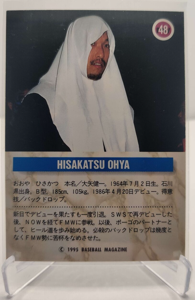 1995 BBM Pro Wrestling Hisakatsu Oya #48 wrestling card FMW | eBay