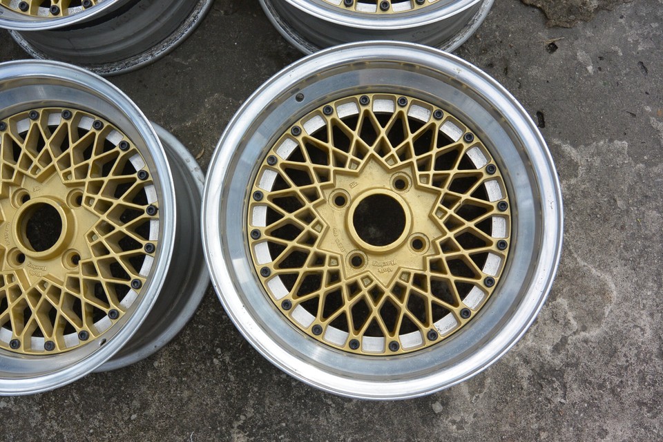 JDM VOLK Racing Rays Mesh 15" Wheels | 4x114.3 | 7.5" | TA22 AE86 KP61 ...