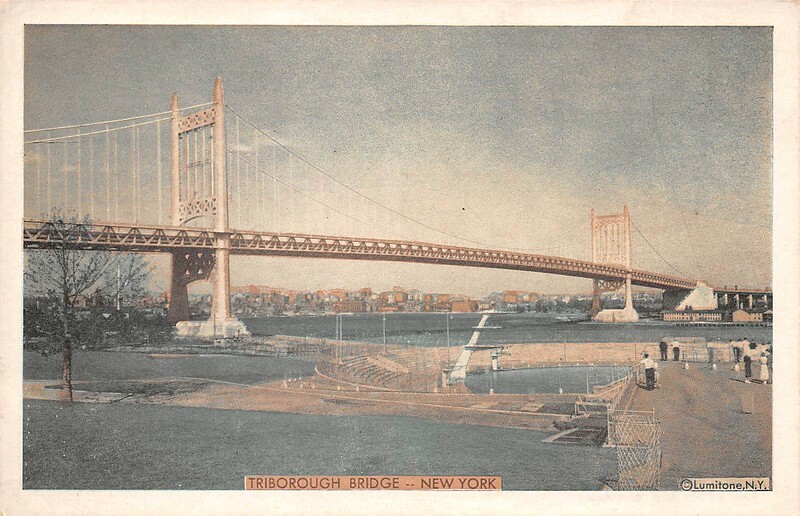 Soil Marks Rear NYC Triborough Bridge New York Haberman's Lumitone ...