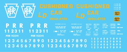 HO Scale - PRR X58 Box Car LD Decal Set | eBay
