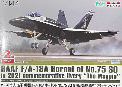 1/144 Fighter: MDC F/A-18A Hornet "75 SQN Magpie" [RAAF] 2in1 #PF57 ...