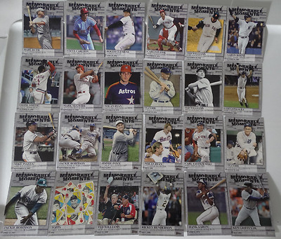2017 Topps Series 2 Memorable Moments Baseball Cards You Pick From List ...