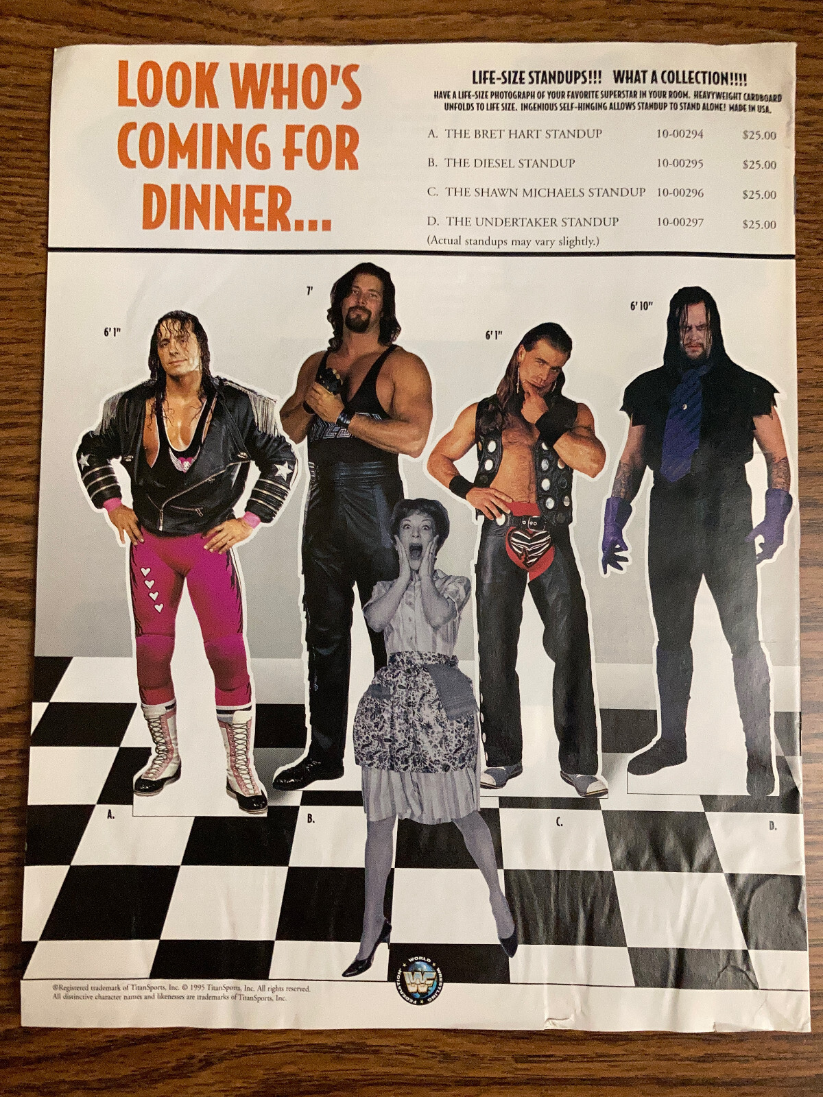 AUTHENTIC! - WWF 1995 Fall MERCHANDISE CATALOG! - See photos! WWE Shop ...
