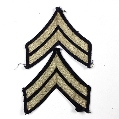 ORIGINAL WWII US ARMY CORPORAL CPL SLEEVE RANK INSIGNIA PATCHES ...