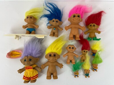 Vintage TROLL DOLLS Figures Toys Various Sizes Lot | eBay