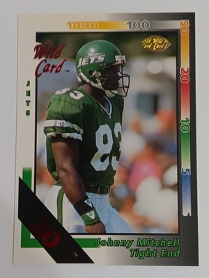 1992 Wild Card 20 Stripe # 393 Johnny Mitchell - New York Jets | eBay