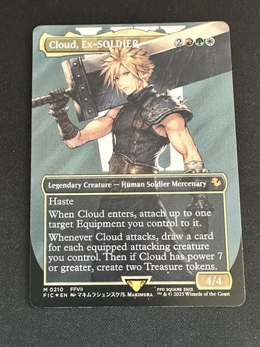 Cloud, Ex-SOLDIER (Borderless) (Surge Foil) Commander: Final Fantasy ...