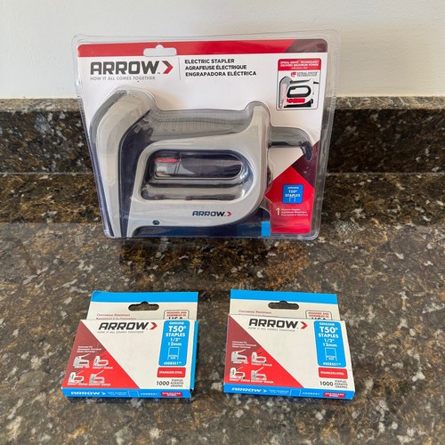 Arrow T50ACD spiral drive electric staple gun corded with 2K staples ...