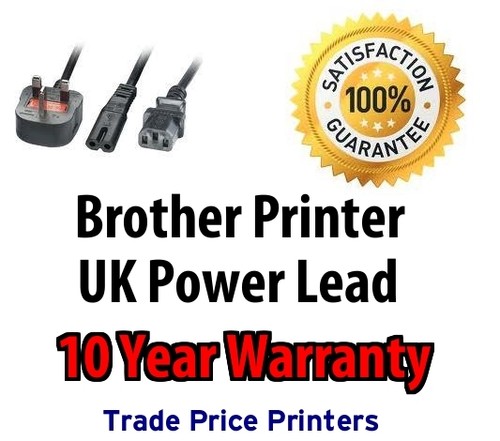UK Mains Power Lead Cable Cord For Brother Printer HL- DCP- MFC- Range ...