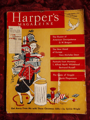 HARPER'S December 1952 D W BROGAN BERTRAND RUSSELL LOUIS AUCHINCLOSS ...