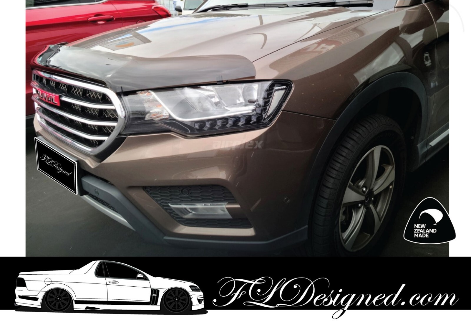 2011-2020 HAVAL H6 - Dark Tint (black) Bonnet Protector, Guard, shield ...