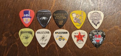 Rare Concert Guitar Pick Collection. 10 Picks! | eBay