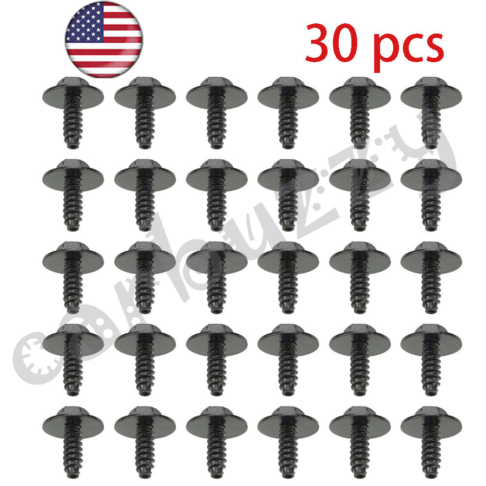 30x For Mazda CX-5 CX-7 Hex Splash Baffle Bolt Bumper Retainer Screws ...