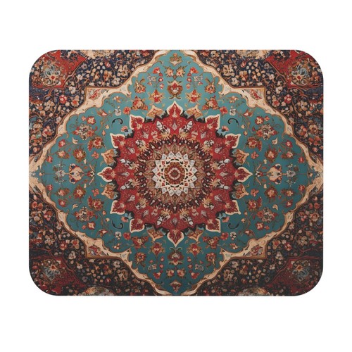Oriental Persian Rug Mouse Pad - Vintage Carpet Print, Non-Slip, Smooth ...