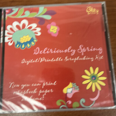 Glitz Design CD Digital/Printable Scrapbooking Kit. Deliriously Spring. New. E | eBay