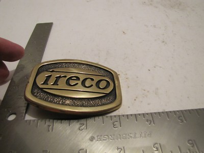 VINTAGE BTS IRECO SOLID BRASS USA BELT BUCKLE | eBay