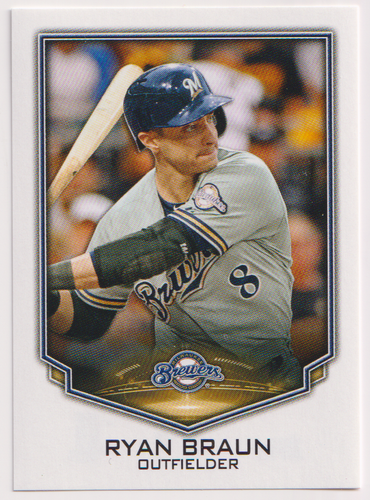 2016 Topps Stickers #178 Ryan Braun Milwaukee Brewers | eBay