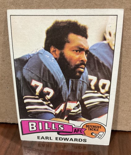 EARL EDWARDS 1975 TOPPS FOOTBALL CARD #86 - BUFFALO BILLS | eBay