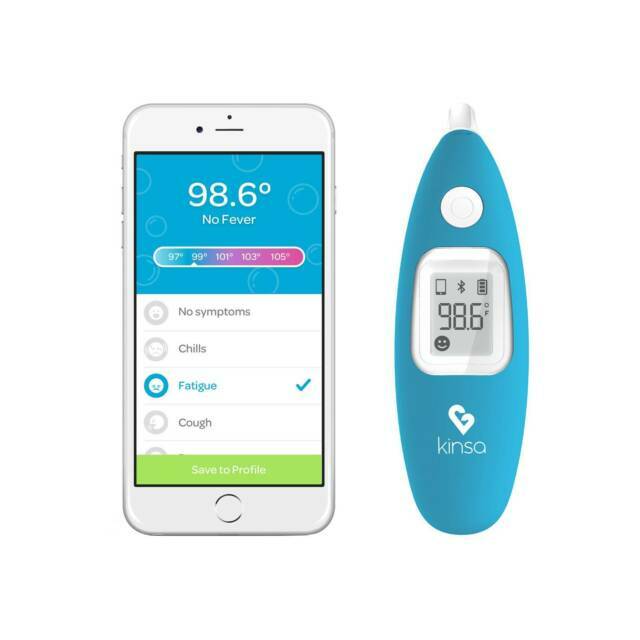 Kinsa KET-001 Digital Smart Ear Thermometer - Blue for sale online | eBay